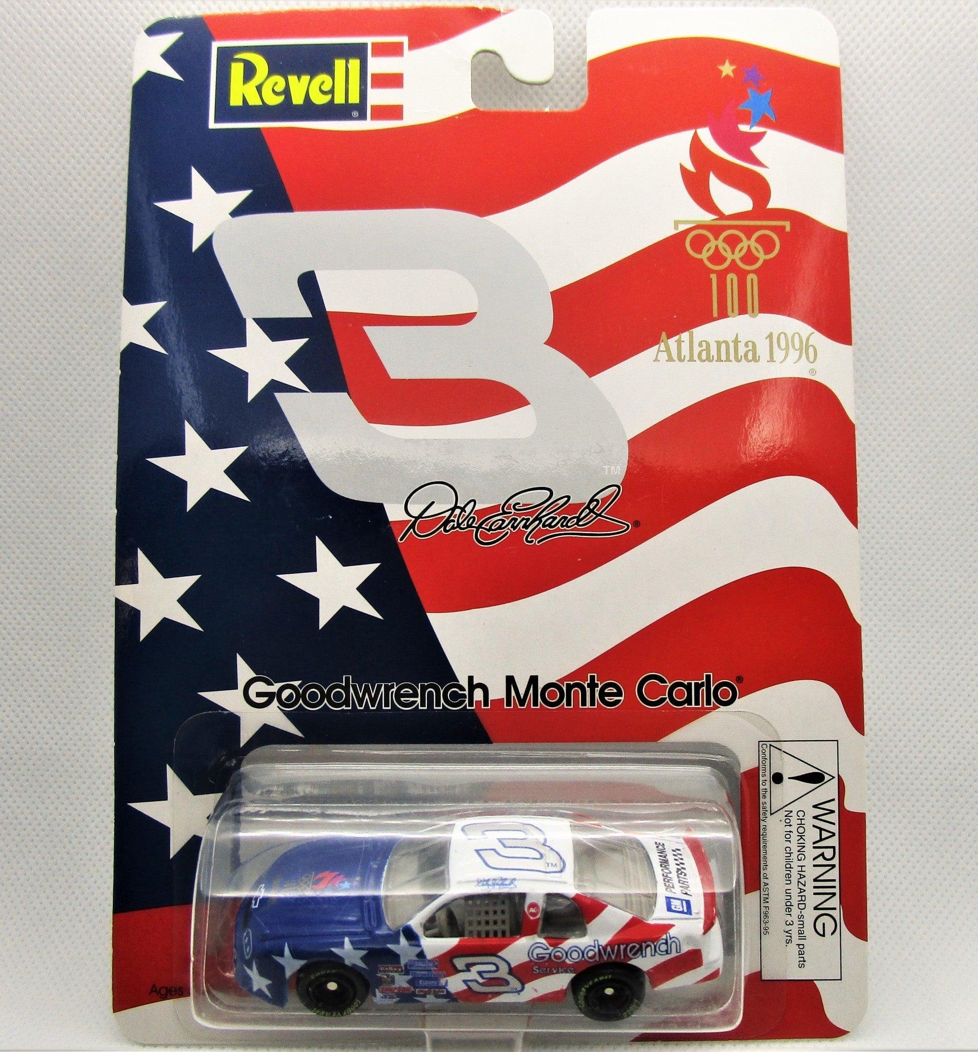REVELL ATLANTA OLYMPICS #3 DALE EARNHARDT CHEVROLET NASCAR NEW IN 1996 ...